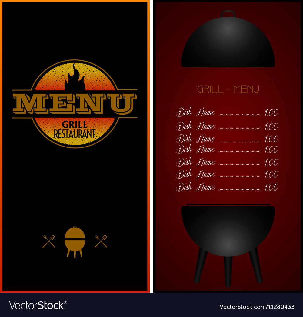 Menu design Royalty Free Vector Image - VectorStock