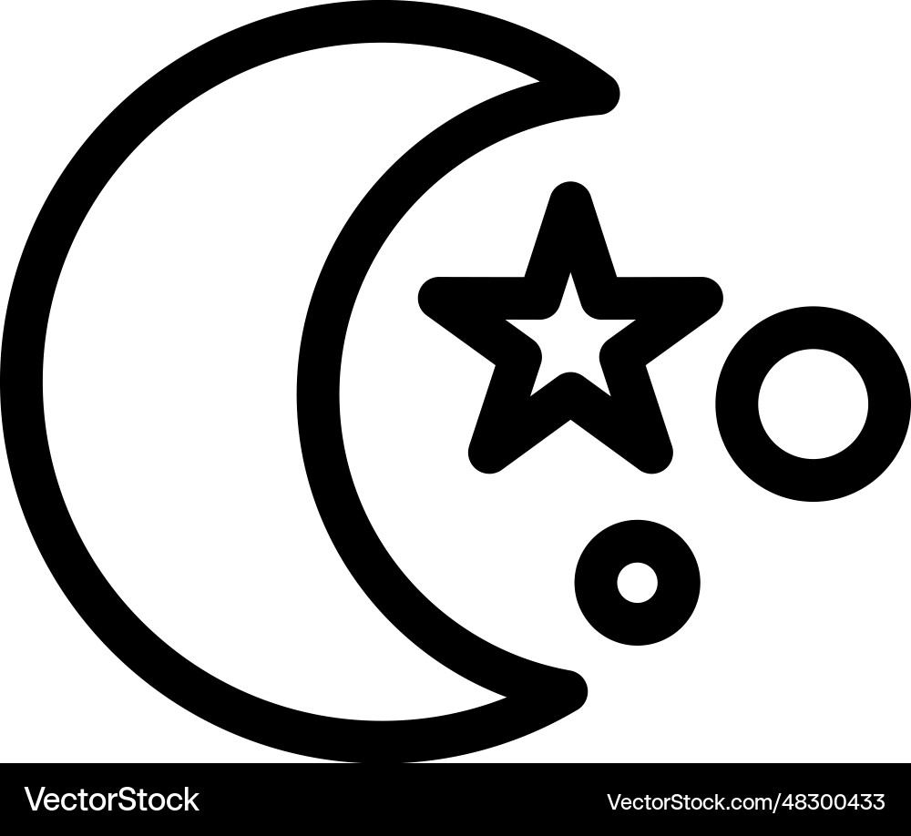 Moon icon Royalty Free Vector Image - VectorStock