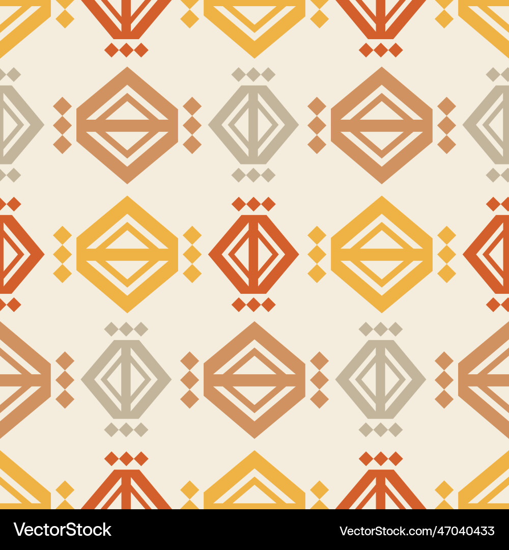Southwestern aztec seamless pattern navajo print Vector Image