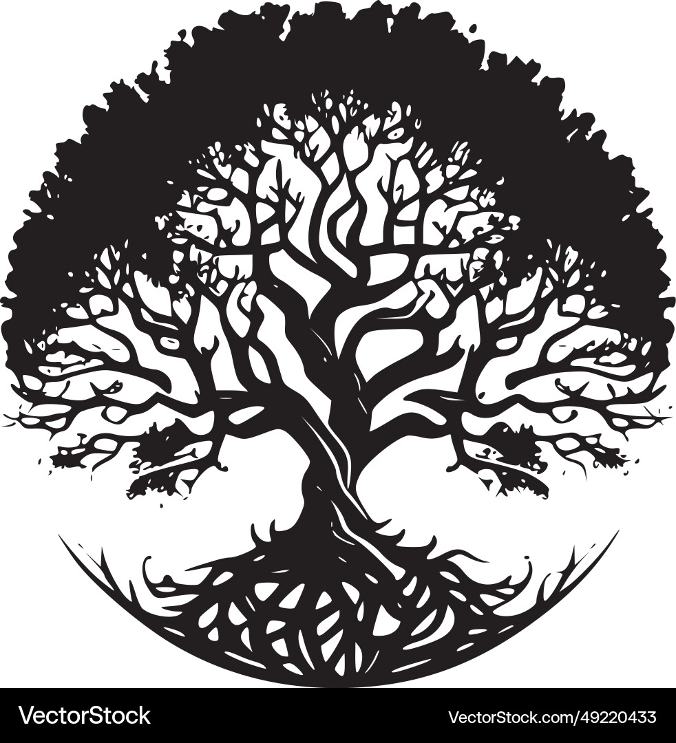 Tree of life - high quality logo ideal Royalty Free Vector