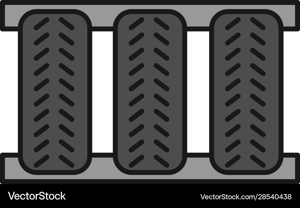 Car tires color icon Royalty Free Vector Image