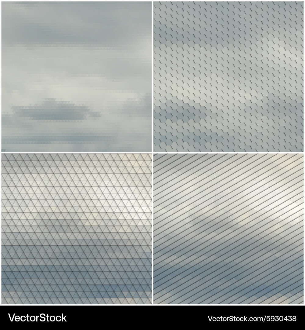 Gray cloudy sky collection of abstract Royalty Free Vector