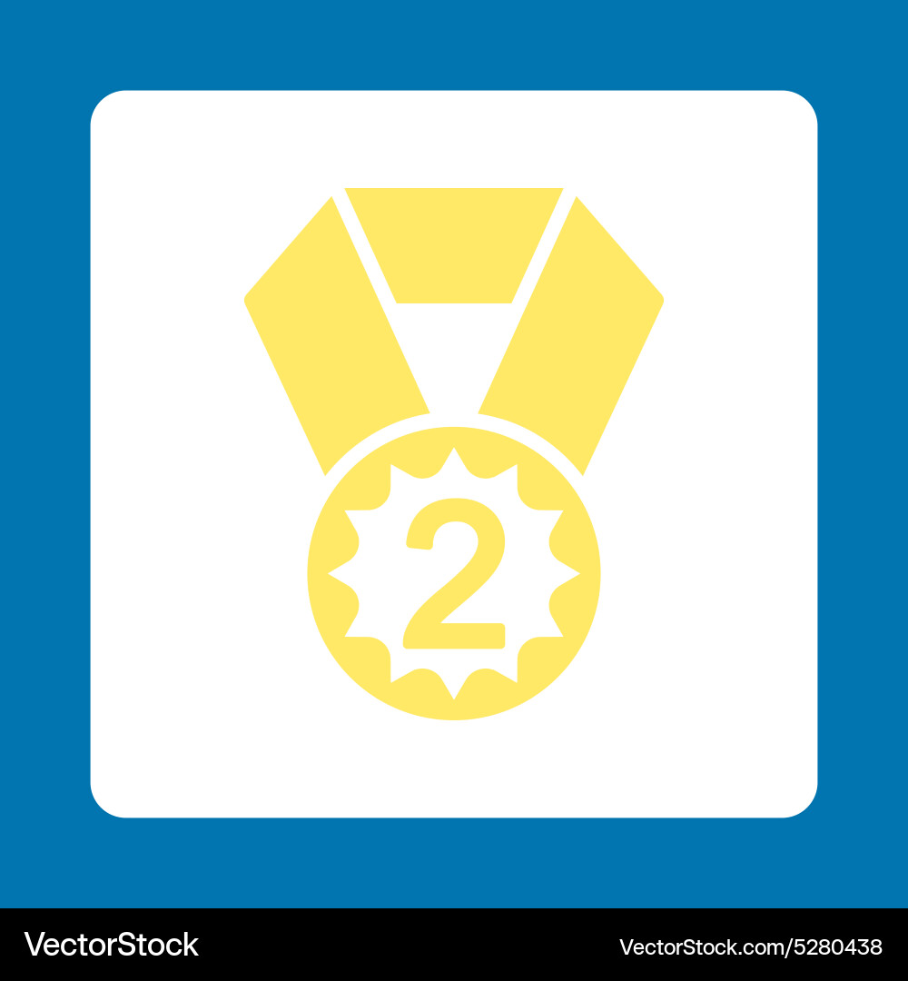 Second place icon from award buttons overcolor set