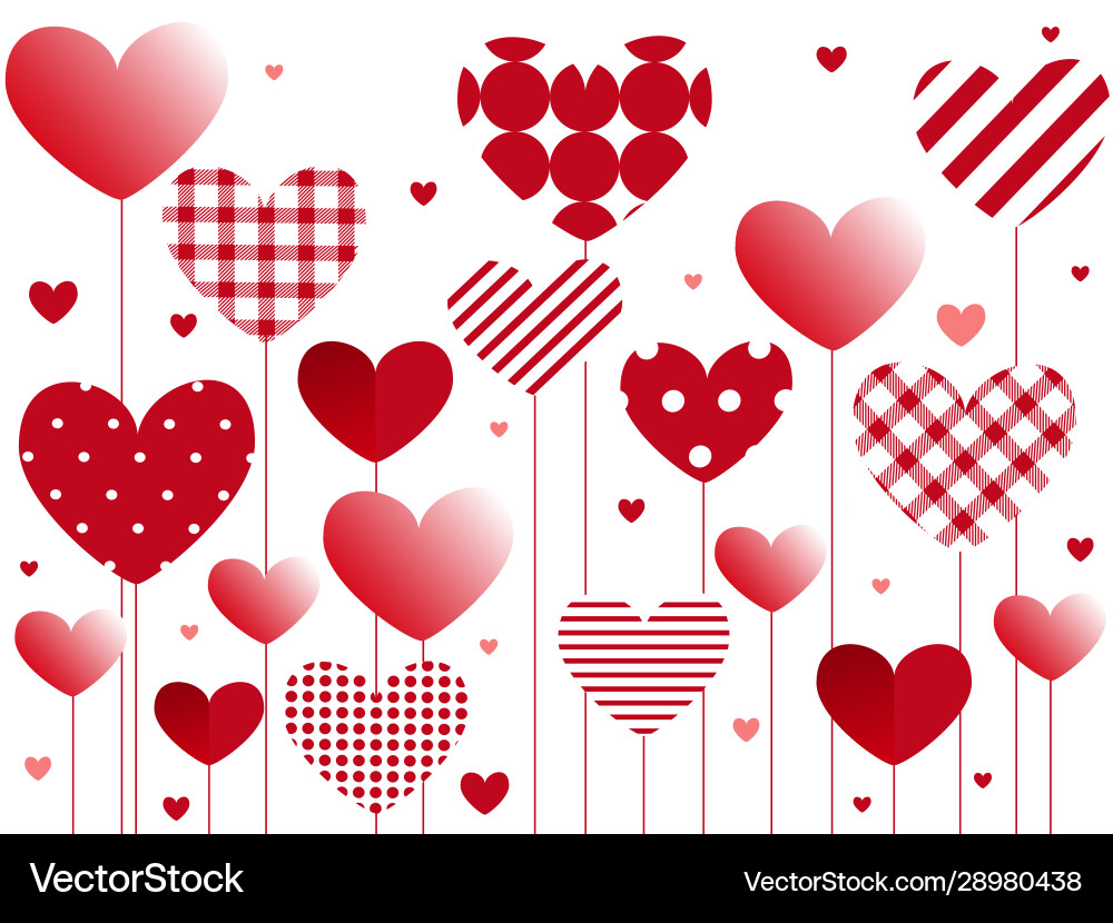 Valentines day greeting card Royalty Free Vector Image