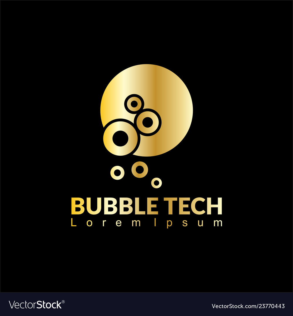 Bubble tech image Royalty Free Vector Image - VectorStock
