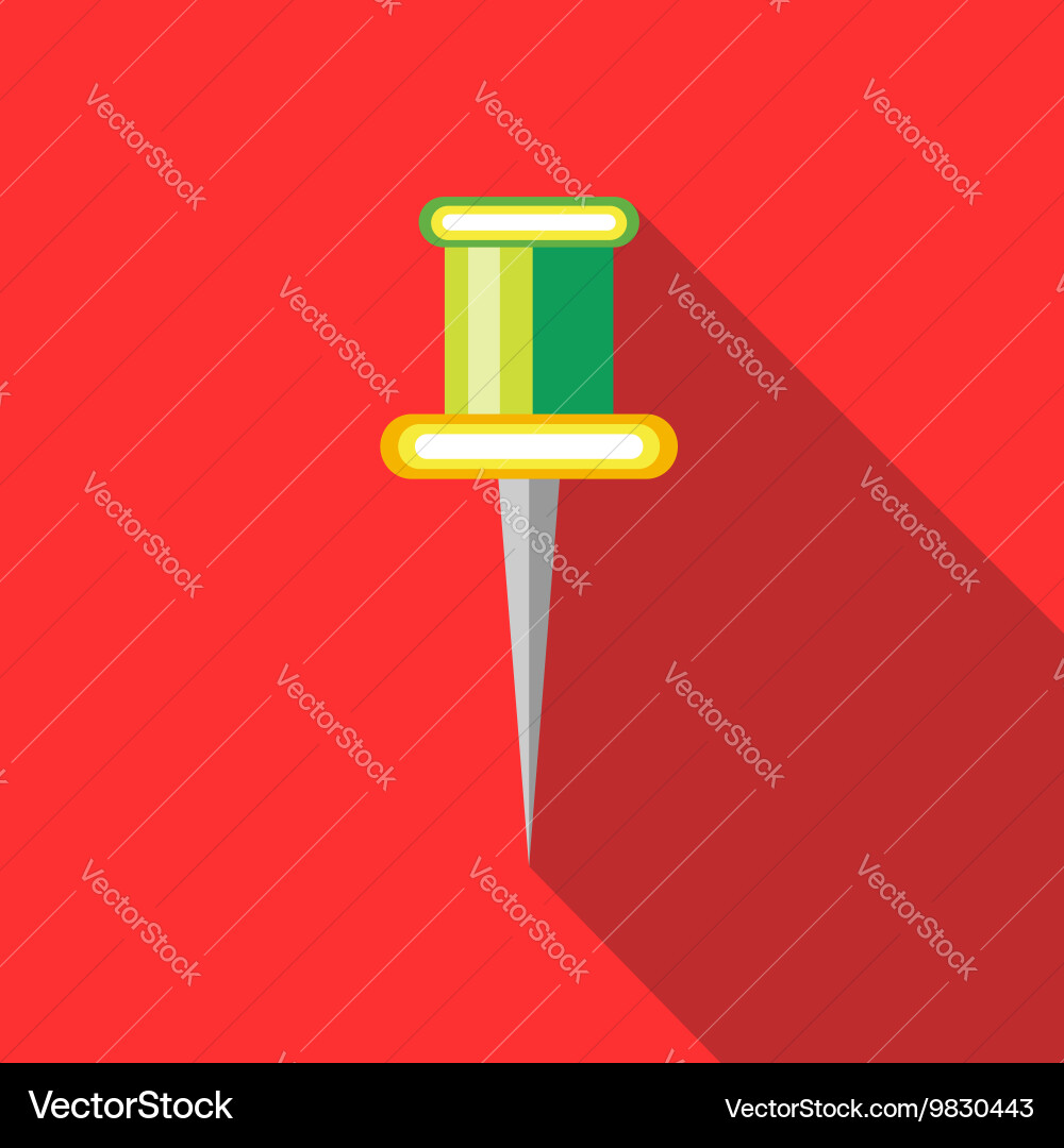 Pushpin Icon Flat
