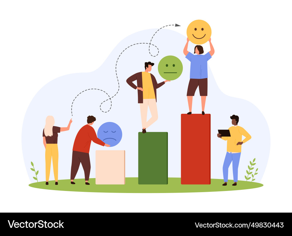 Positive marketing strategy improvement results Vector Image