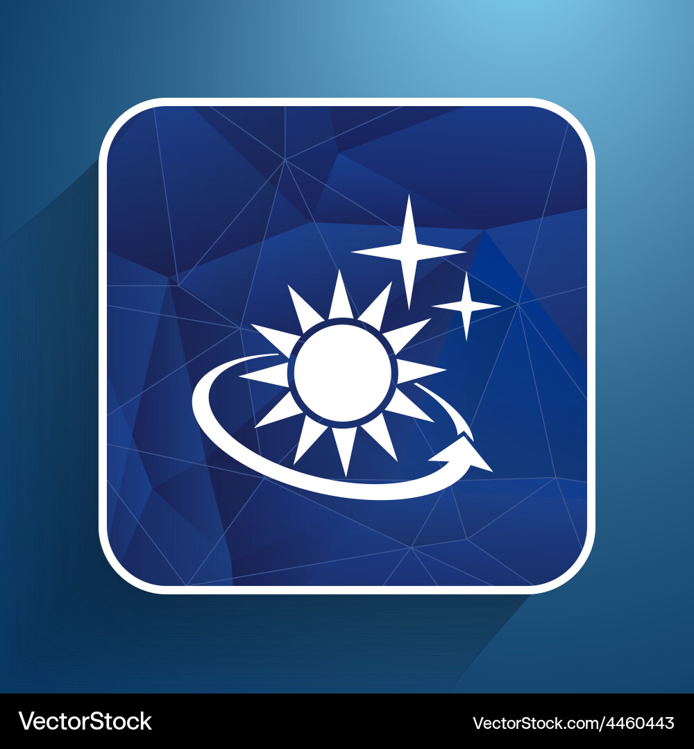 Sun icon outdoor sunlight shine Royalty Free Vector Image