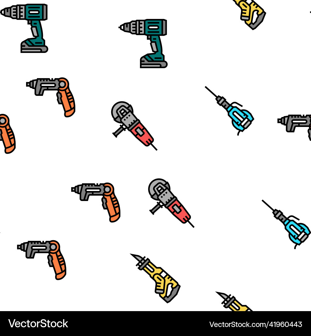 Tools for building and repair seamless Royalty Free Vector