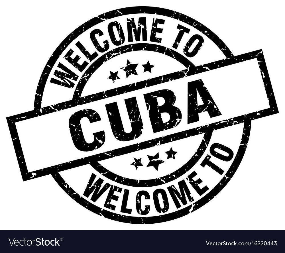 Welcome To Cuba Black Stamp Royalty Free Vector Image