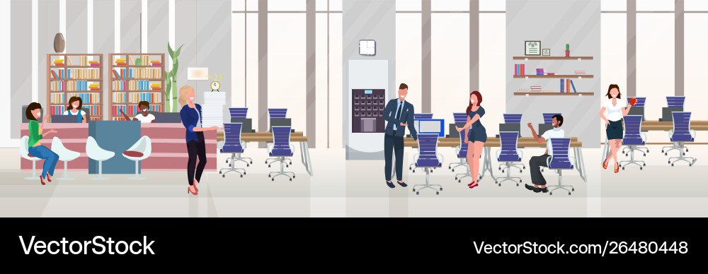 Businesspeople employees successful teamwork Vector Image