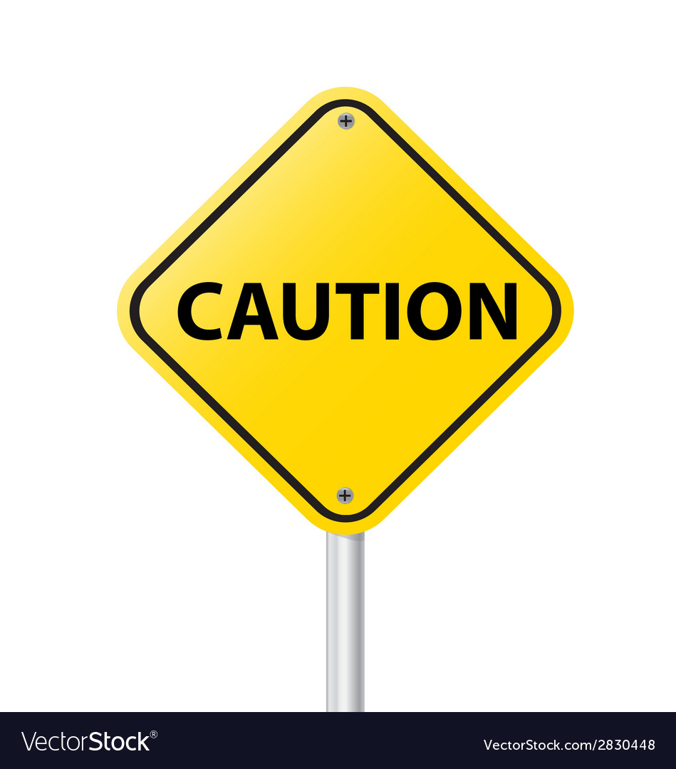 CAUTION Royalty Free Vector Image - VectorStock