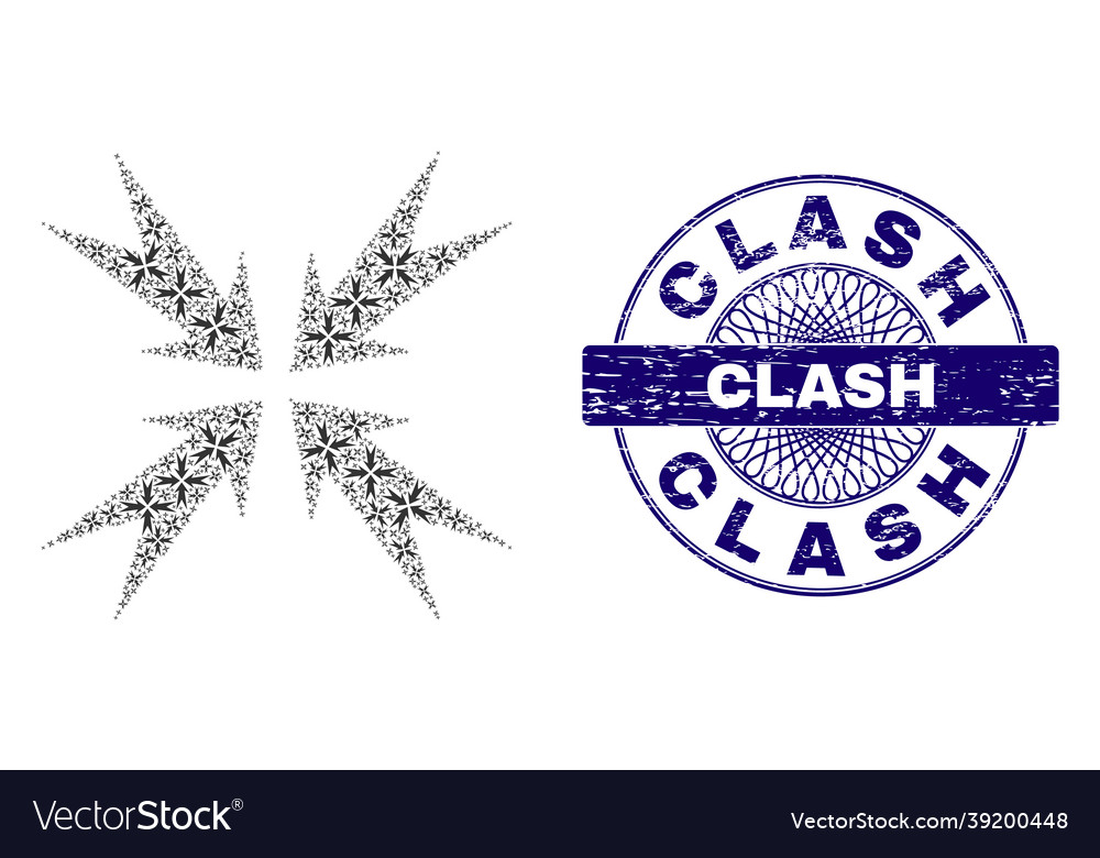 Compression arrows recursive composition Vector Image