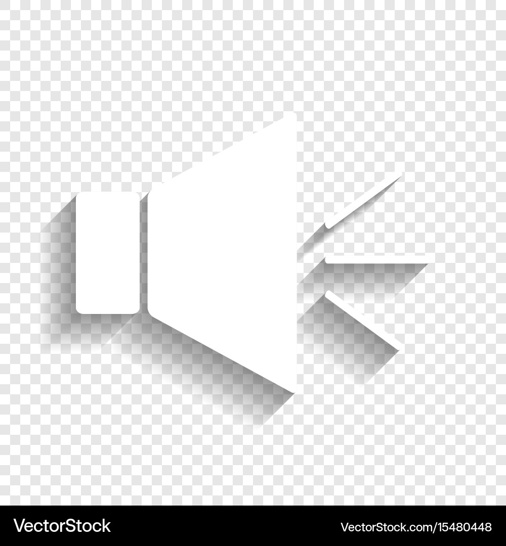 Sound sign with mute mark Royalty Free Vector Image