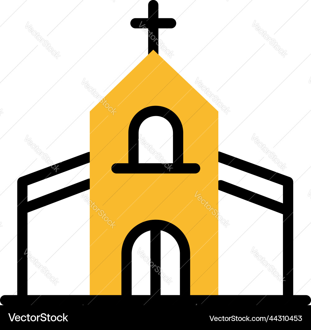 Marriage church on a white background Royalty Free Vector