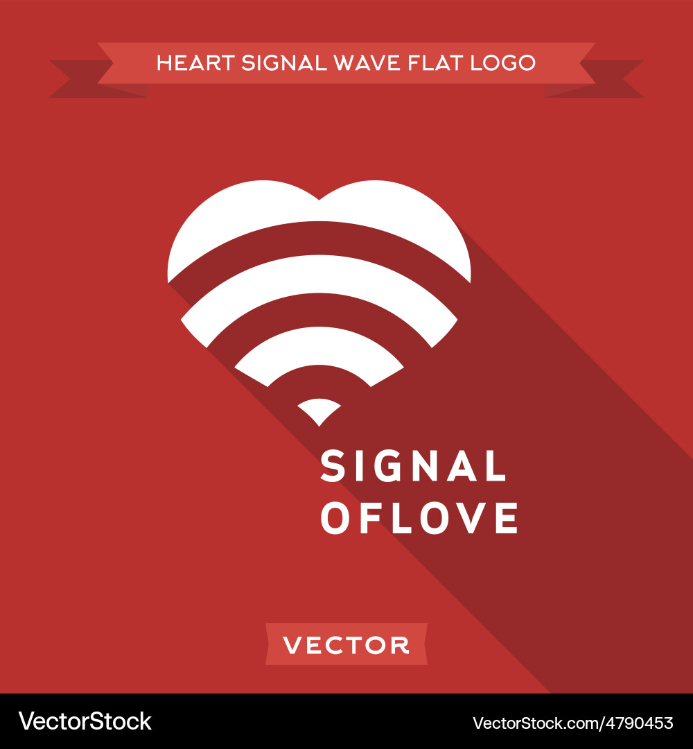 Signal for love logo icon Royalty Free Vector Image