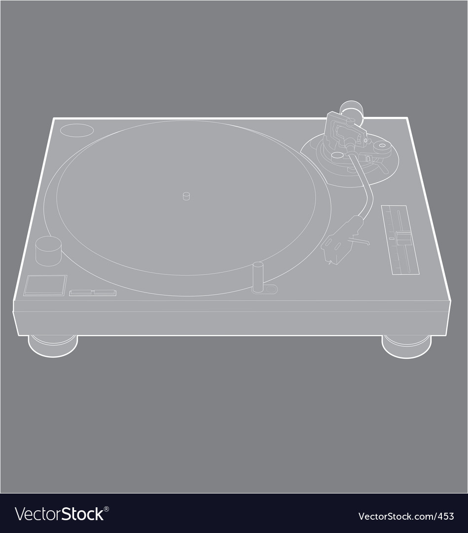 Turntable Royalty Free Vector Image - VectorStock