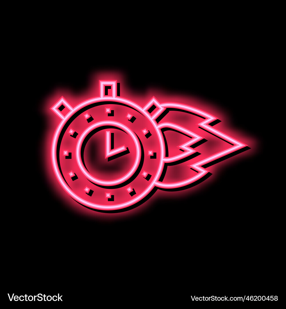 Burning time stopwatch color icon Royalty Free Vector Image