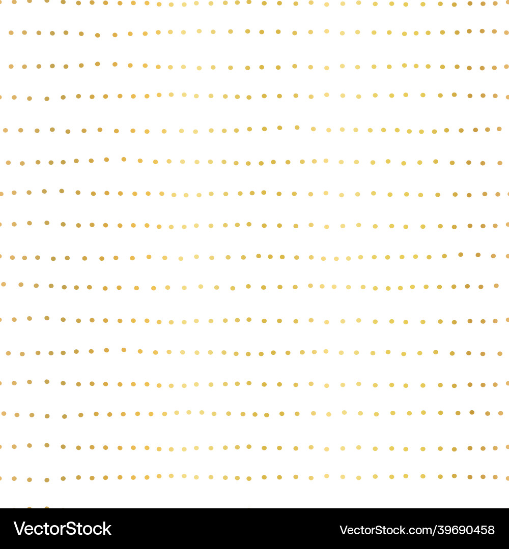 Golden dots lines seamless abstract doodle Vector Image