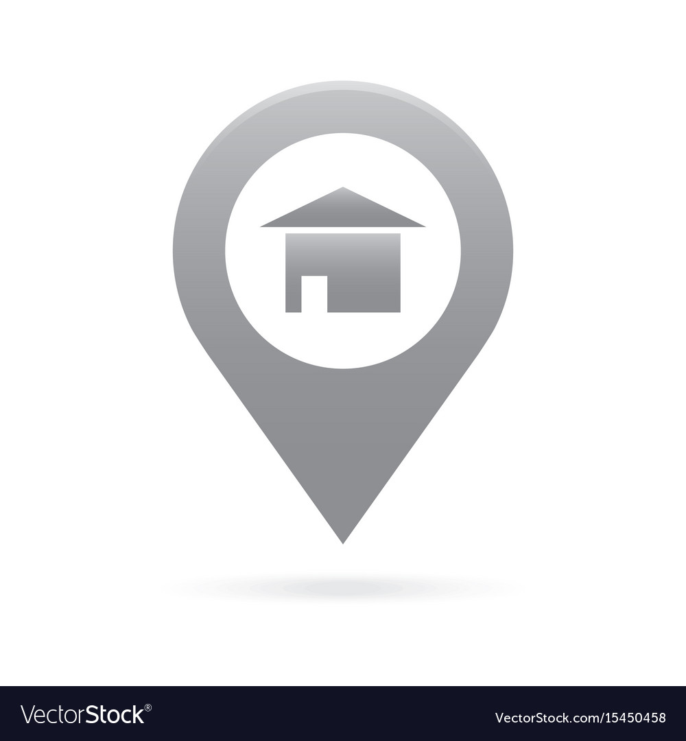 Home house map pointer icon marker gps location Vector Image