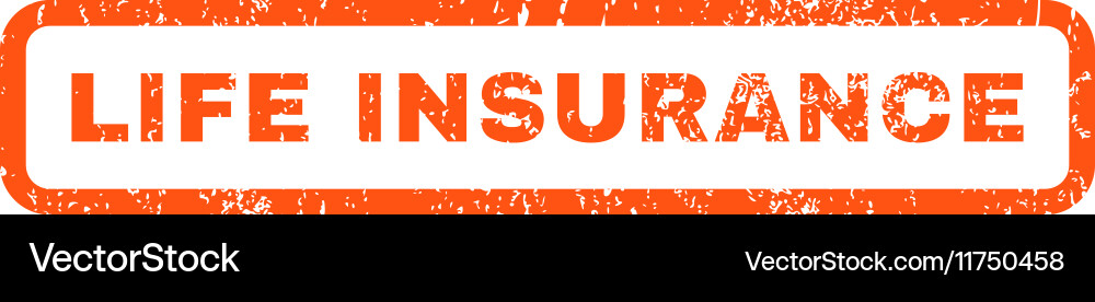 Life insurance rubber stamp Royalty Free Vector Image