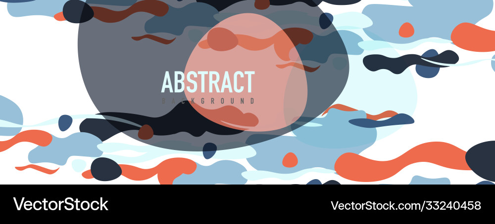 Trendy liquid style shapes abstract design Vector Image