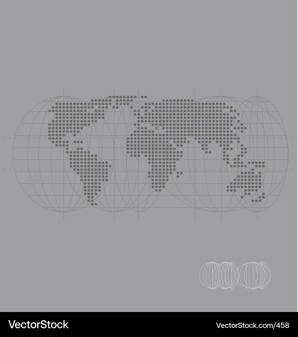 World map high tech Royalty Free Vector Image - VectorStock