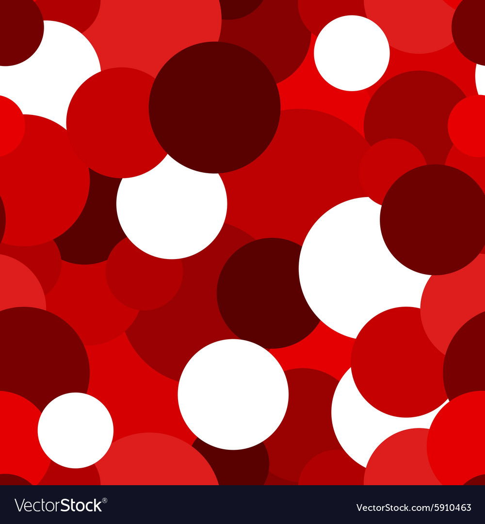Abstract geometric seamless pattern with circles Vector Image