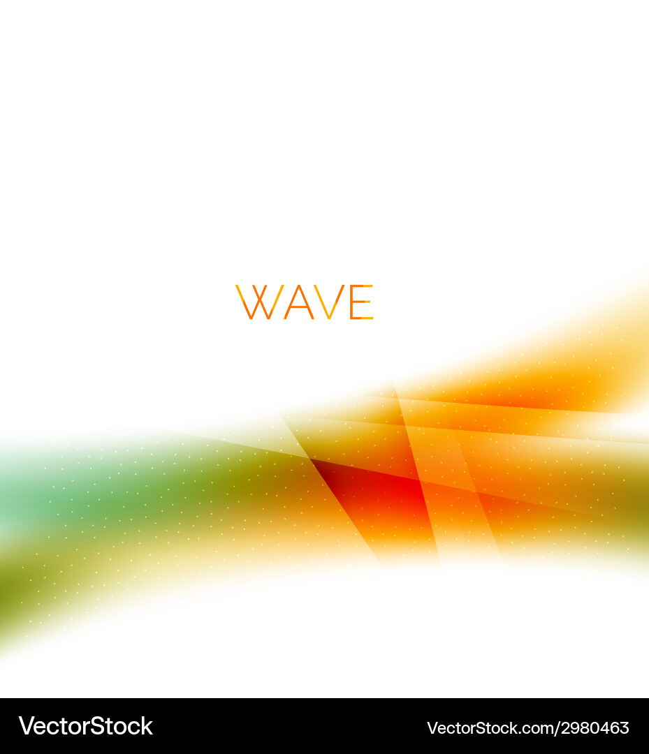 Flowing wave of blending colors Royalty Free Vector Image