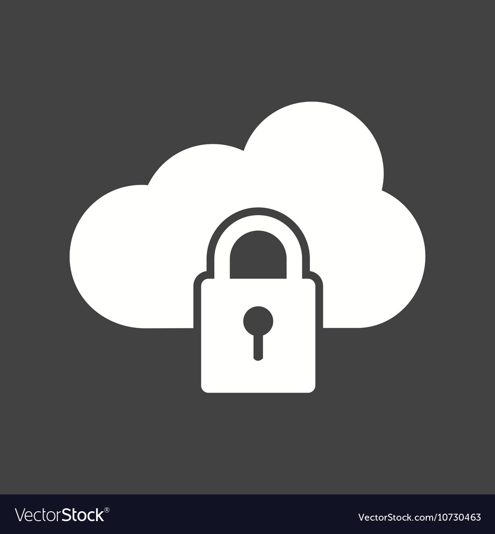 Secure cloud Royalty Free Vector Image - VectorStock