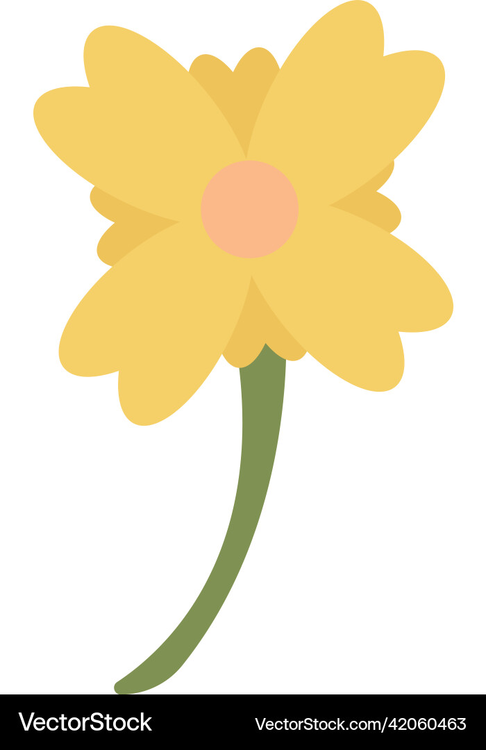 Yellow flower garden Royalty Free Vector Image