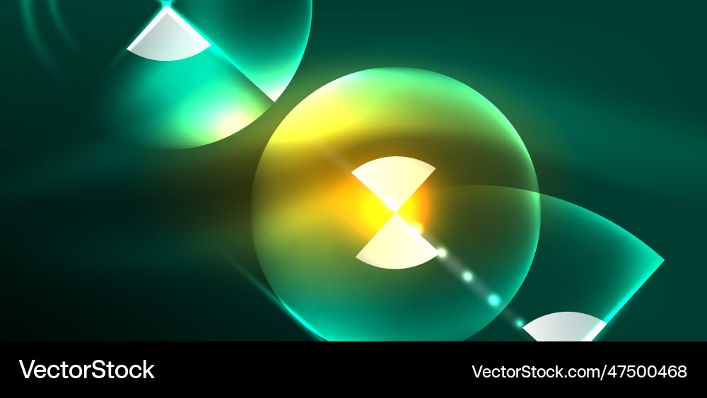 Abstract background shiny glowing neon color round