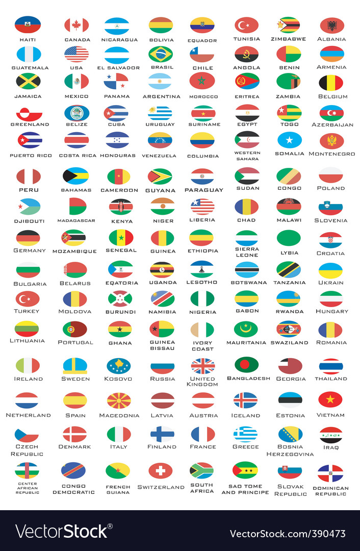 Flags Royalty Free Vector Image - VectorStock