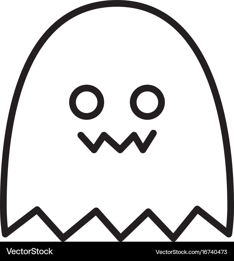 Line video game virtual character to play Vector Image