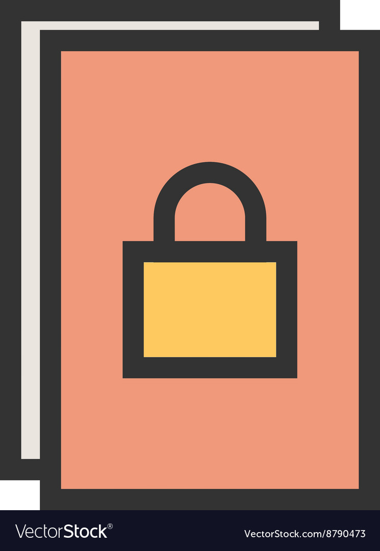 Secure document Royalty Free Vector Image - VectorStock