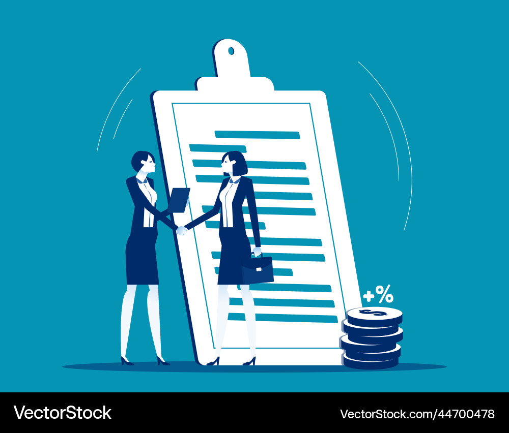 Money lending business transfer abstract Vector Image