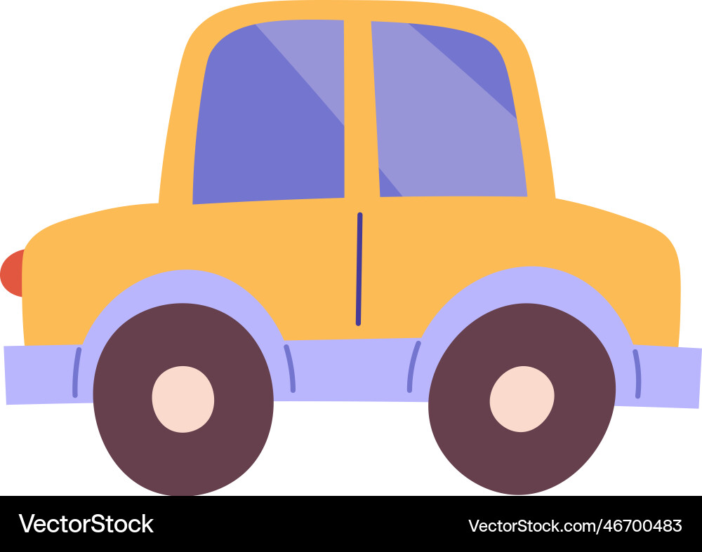 Car children toy Royalty Free Vector Image - VectorStock
