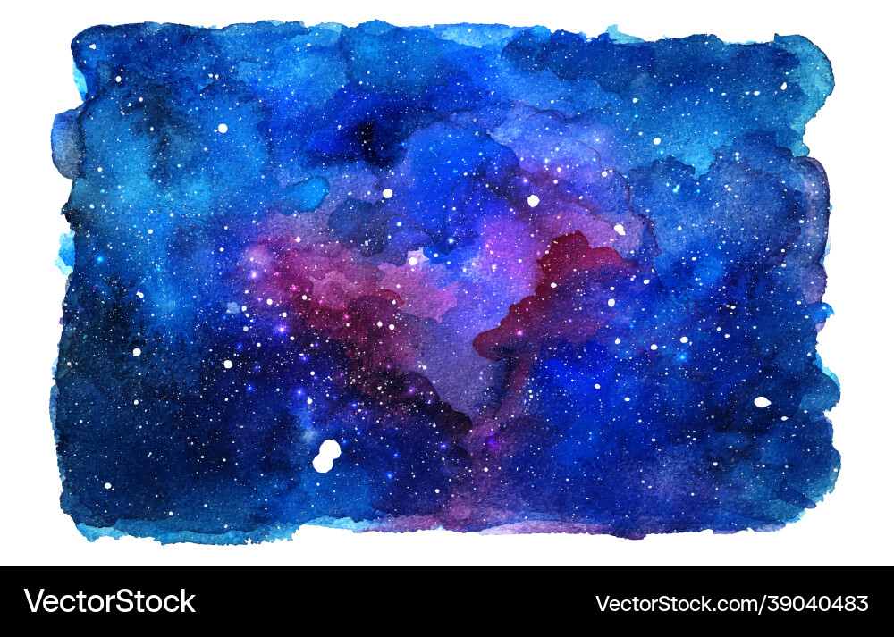 Cosmic beautiful colorful space background Vector Image