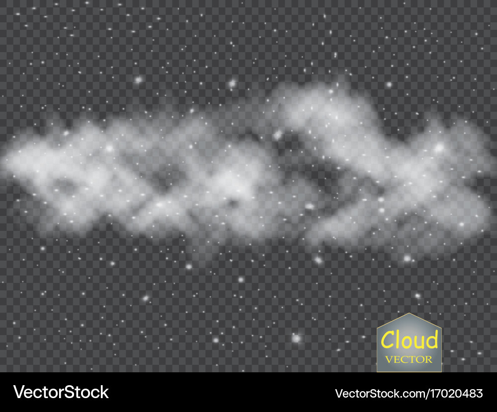 Fog or smoke isolated transparent special effect Vector Image