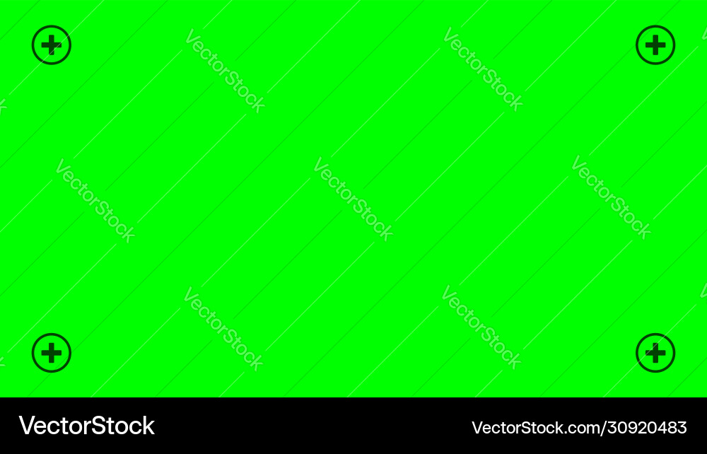 Green chromakey track point chromakey background Vector Image