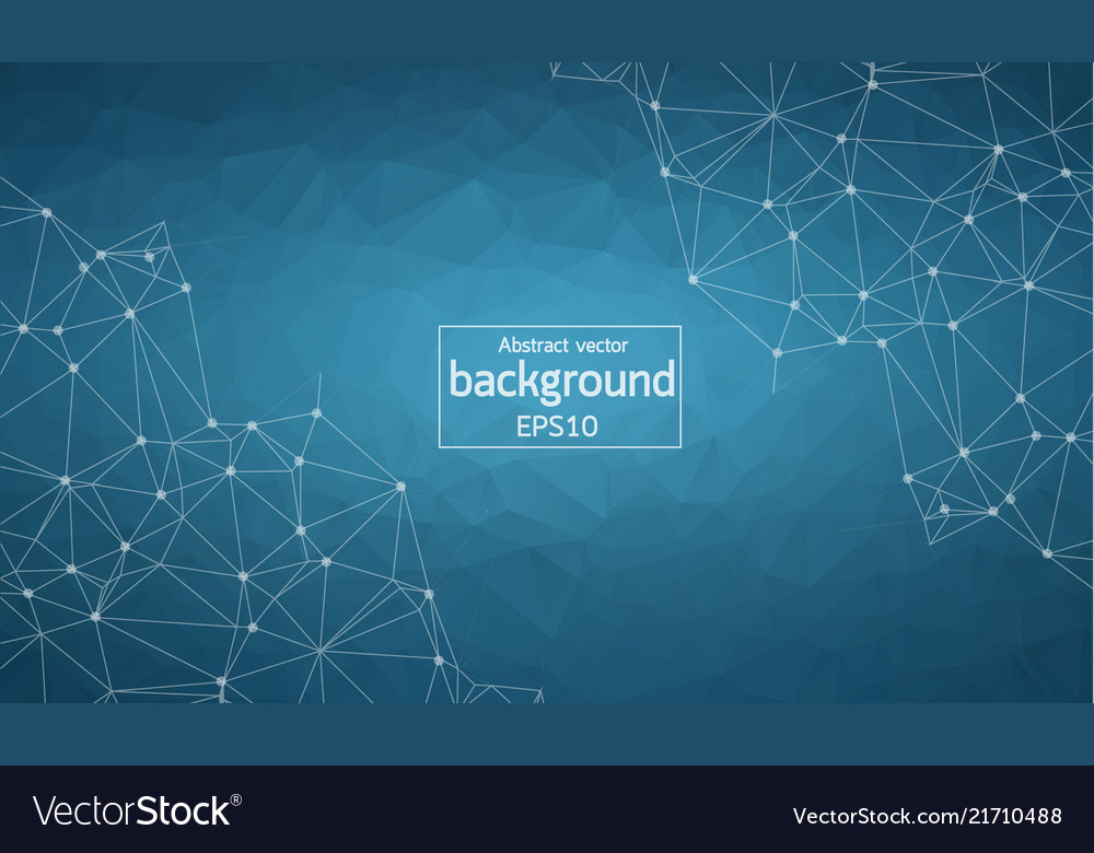 Abstract blue polygonal space background Vector Image