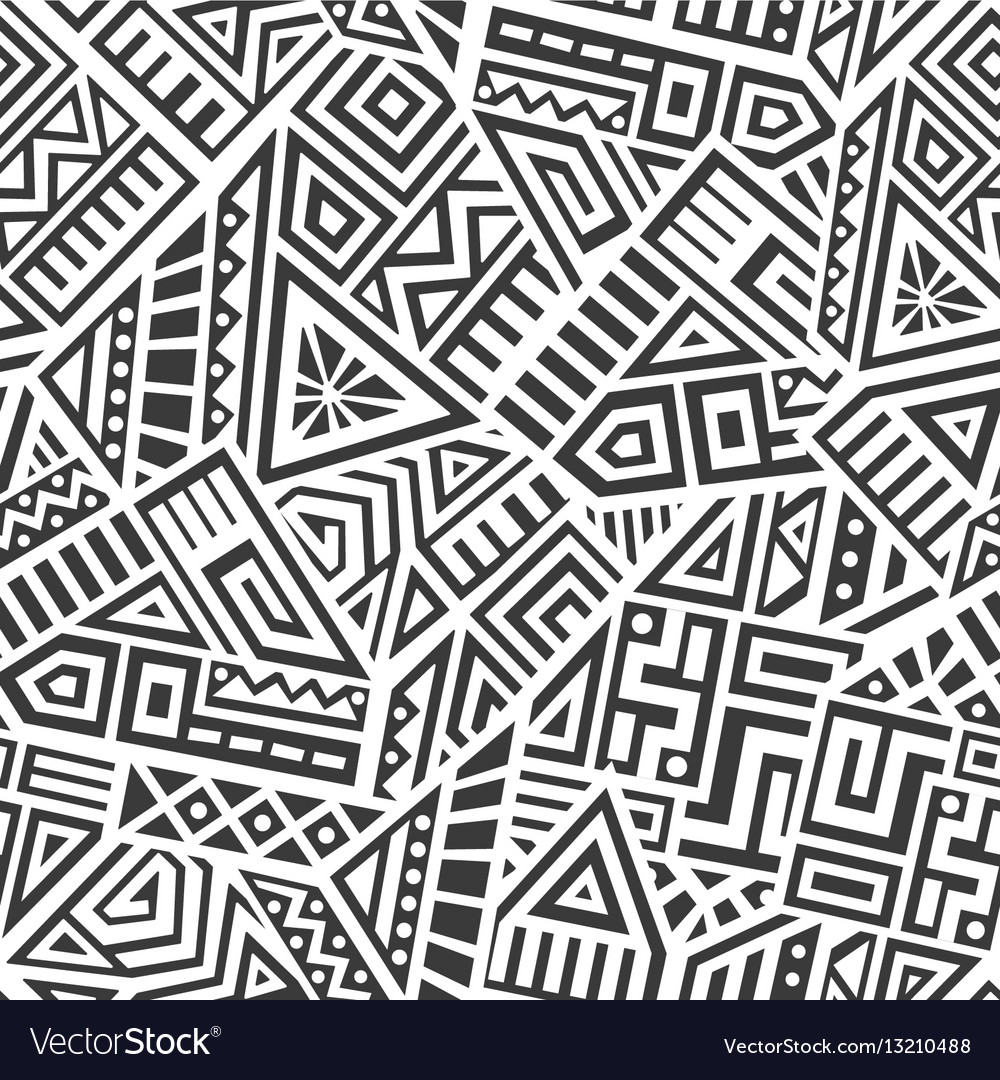 Aztec seamless pattern Royalty Free Vector Image