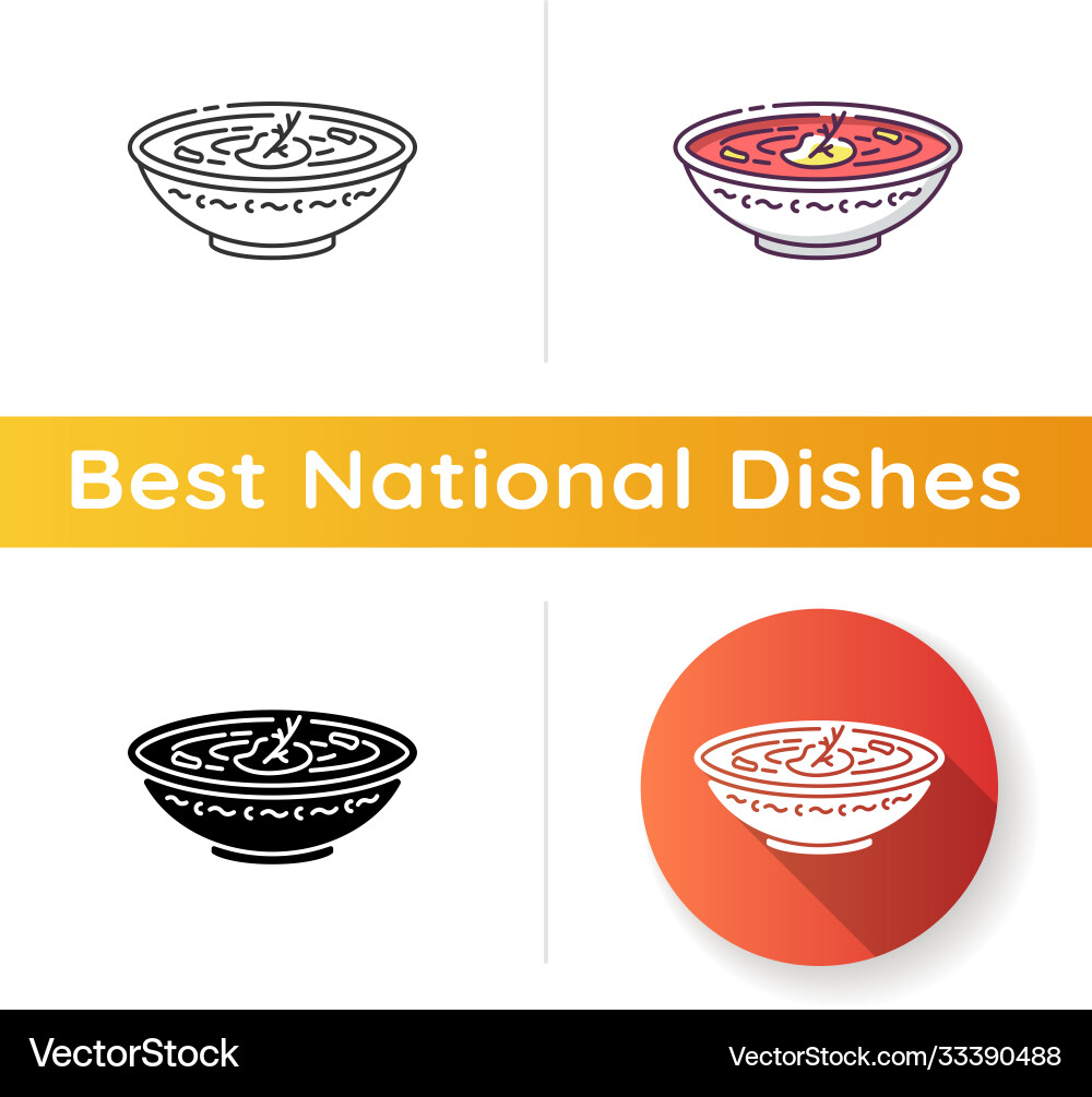 Borscht icon Royalty Free Vector Image - VectorStock