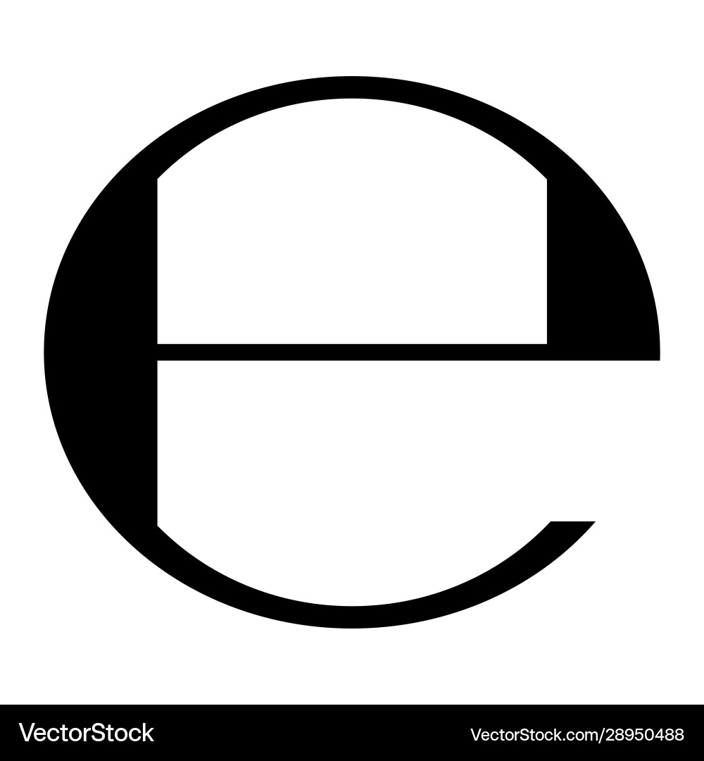 Estimated sign isolated on white background label Vector Image