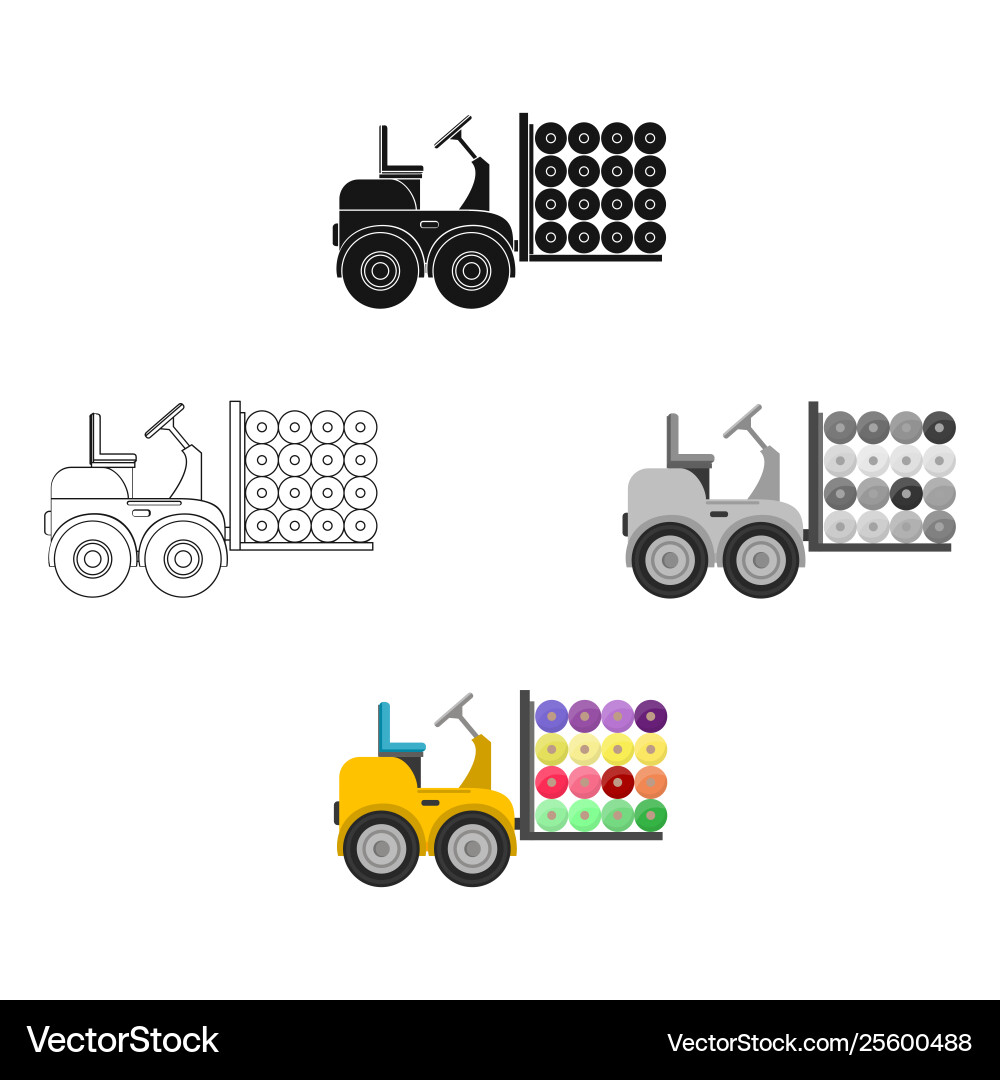 Machine single icon in cartoonblack style Vector Image