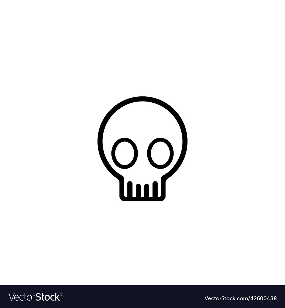 Skull Icon Royalty Free Vector Image Vectorstock