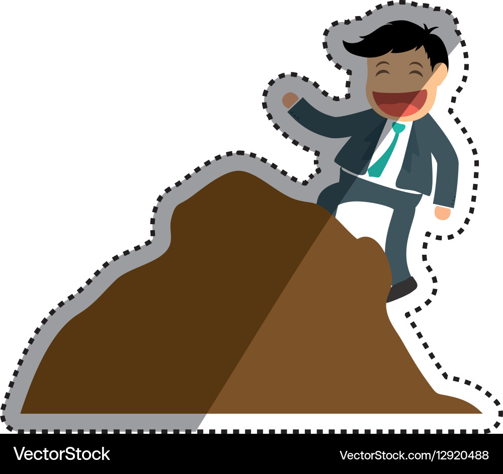 Successful businessman cartoon Royalty Free Vector Image