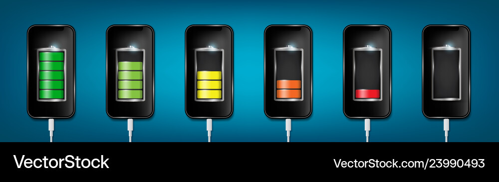 Creative of full charged Royalty Free Vector Image