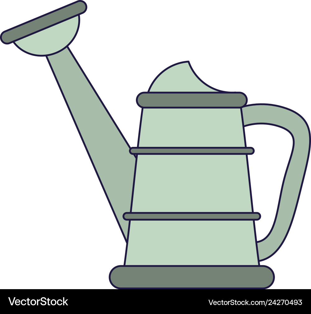 Gardening water can isolated Royalty Free Vector Image