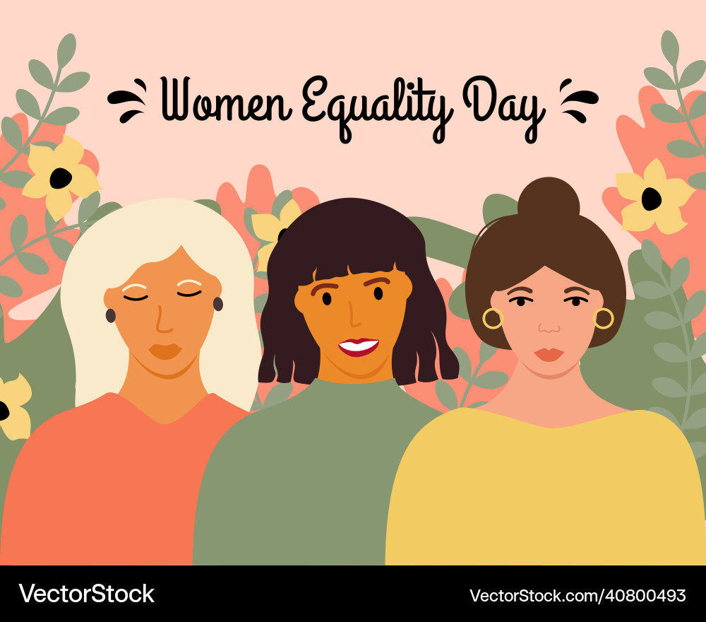Three women of different nationalities Royalty Free Vector